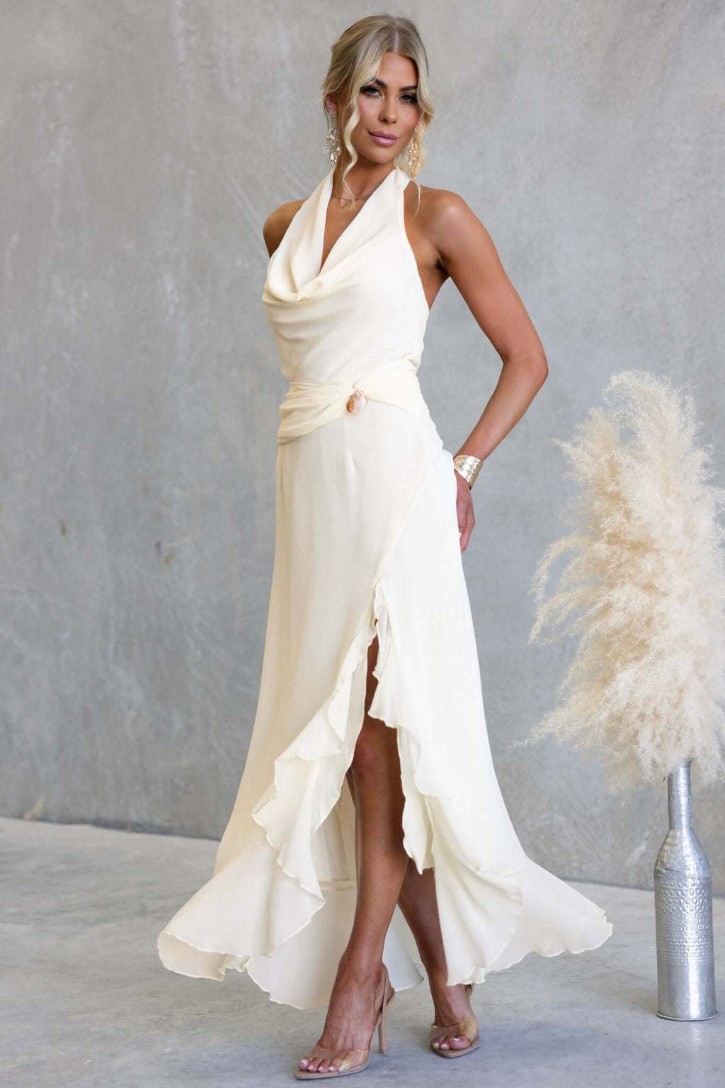 Scallop Maxi Dress – Amaroso Boutique