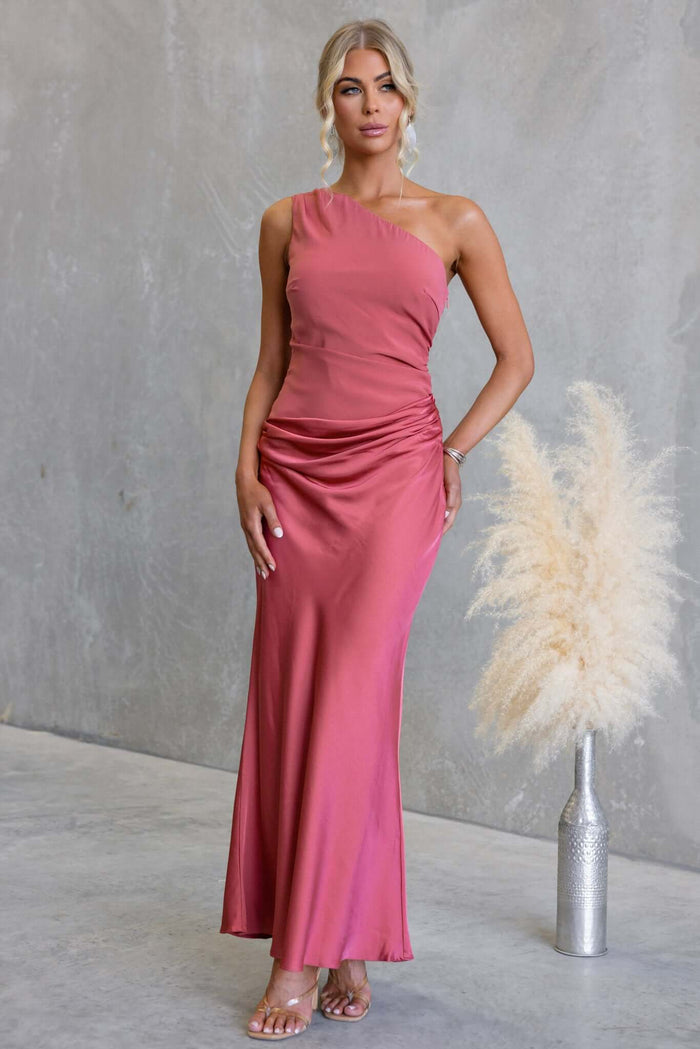 Stylish One-Shoulder Maxi Dress – Amaroso Boutique