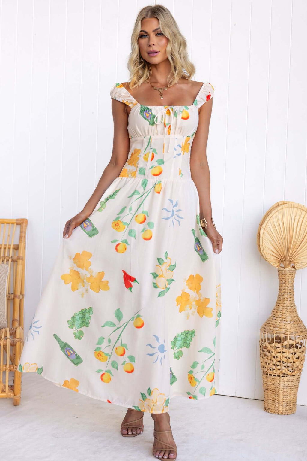 Peaco Maxi Dress - Elegant & Stylish Fit – Amaroso Boutique