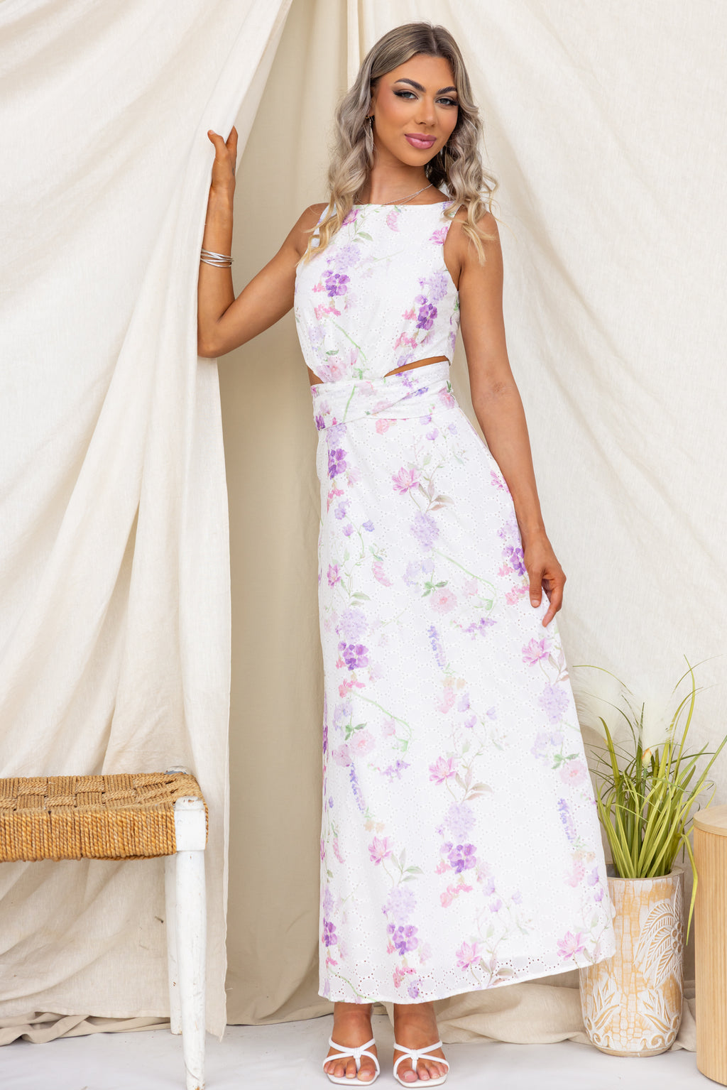 Darvin Maxi Dress - Elegant Print – Amaroso Boutique