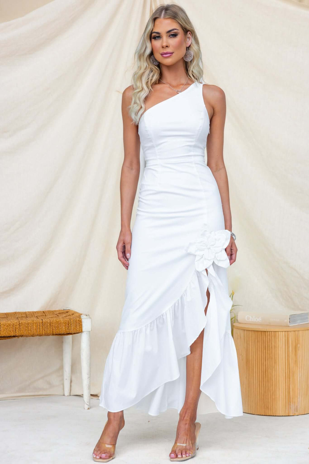 Elegant Isabetta Maxi Dress - One-Shoulder Style – Amaroso Boutique