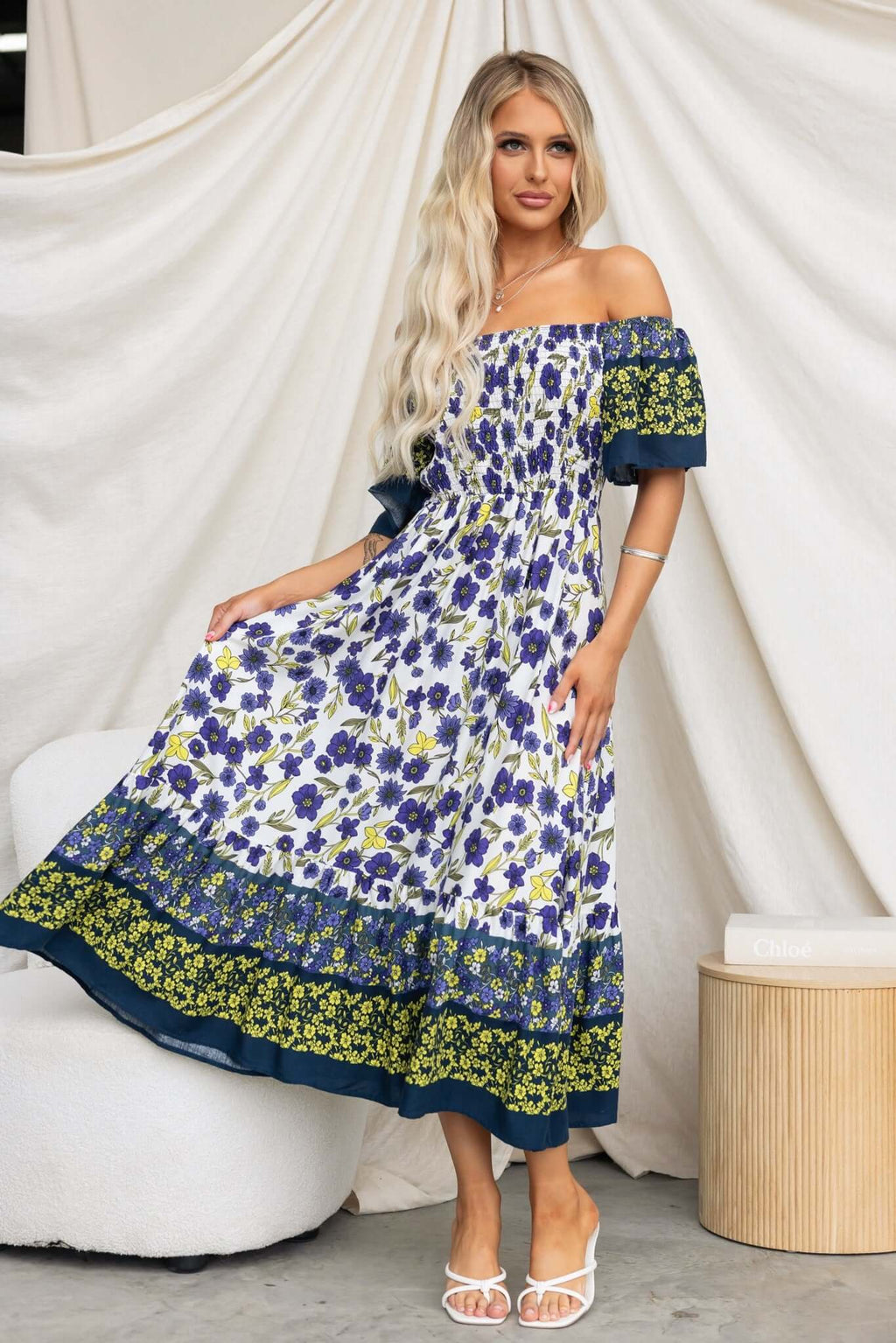 Fusain Midi Dress - Stylish & Comfortable – Amaroso Boutique